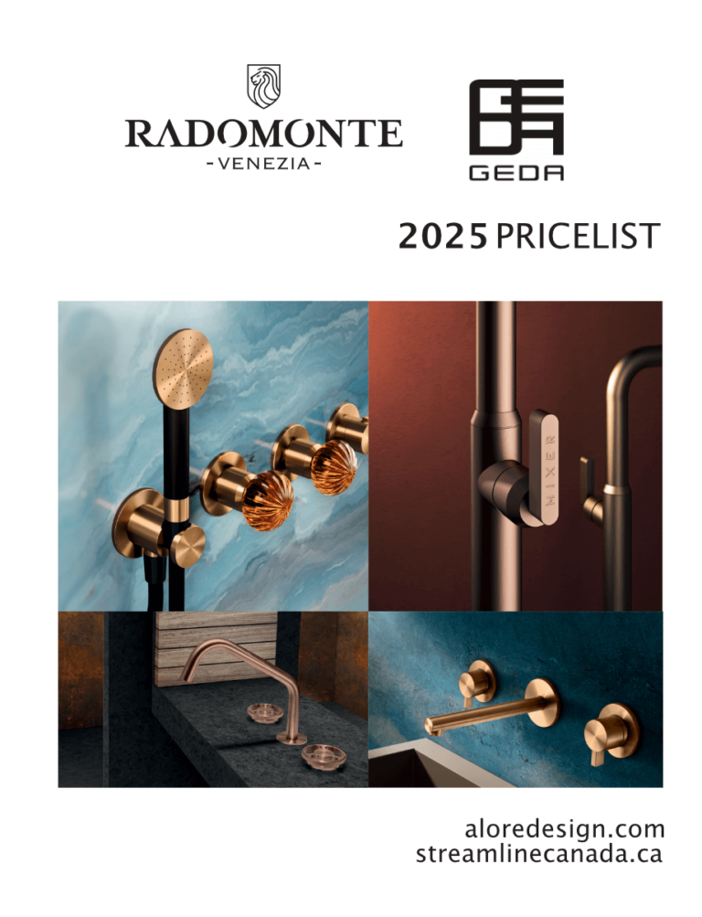 Pricelists – Aloré Design